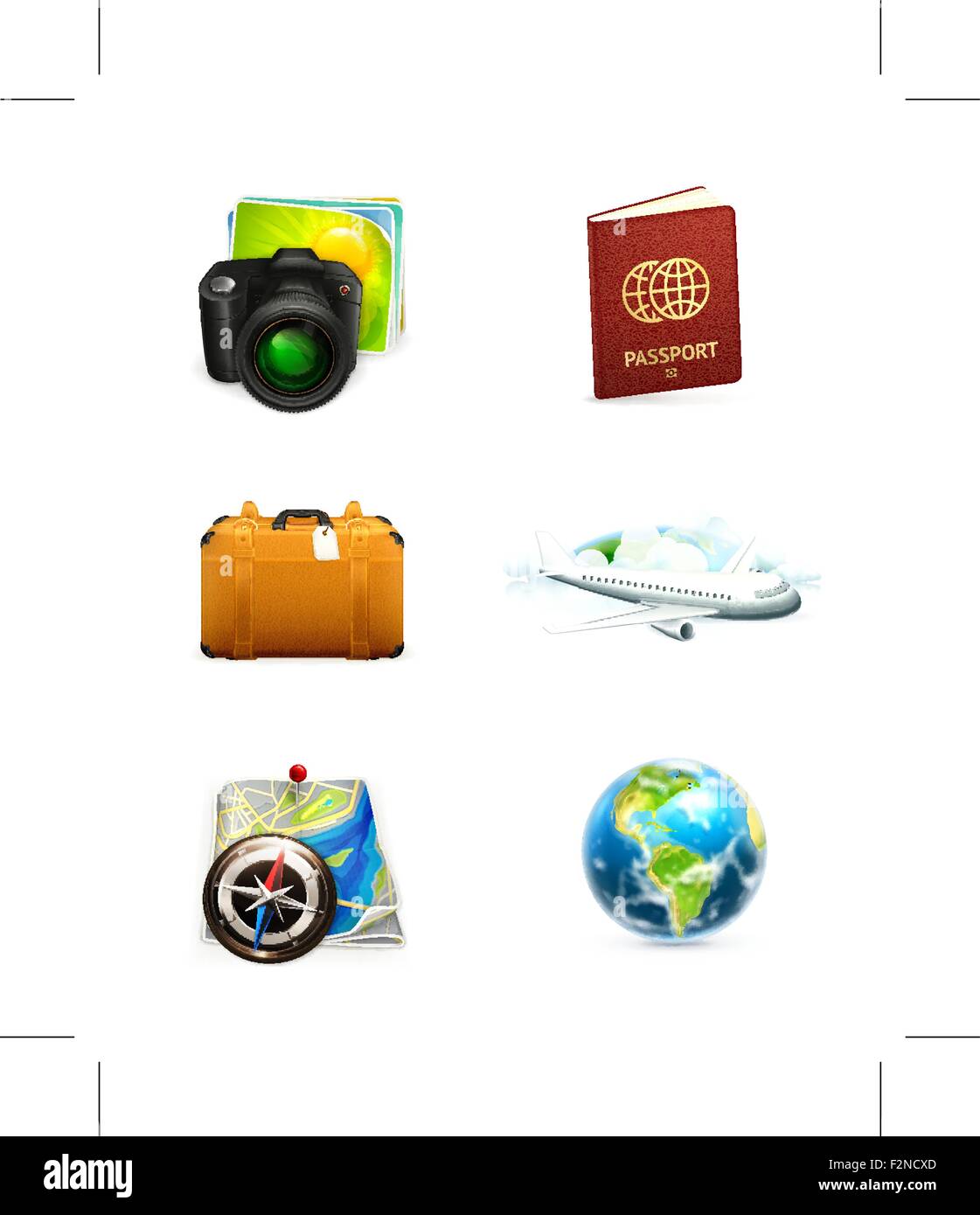Travel icon set Stock Vector Image & Art - Alamy