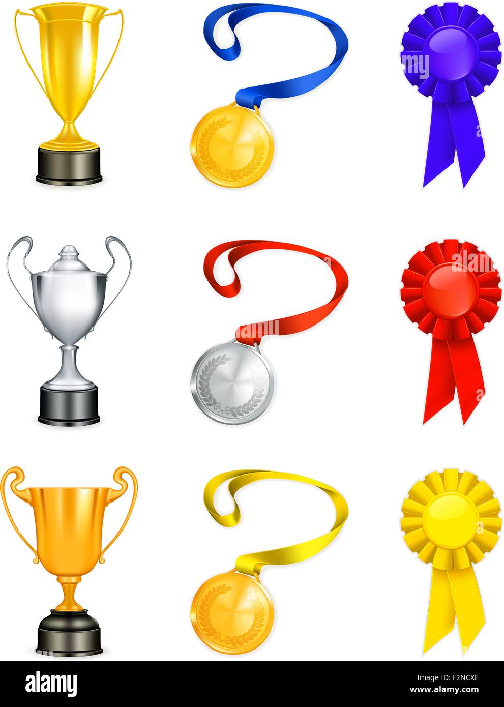 Trophy, vector icon set Stock Vector Image & Art - Alamy