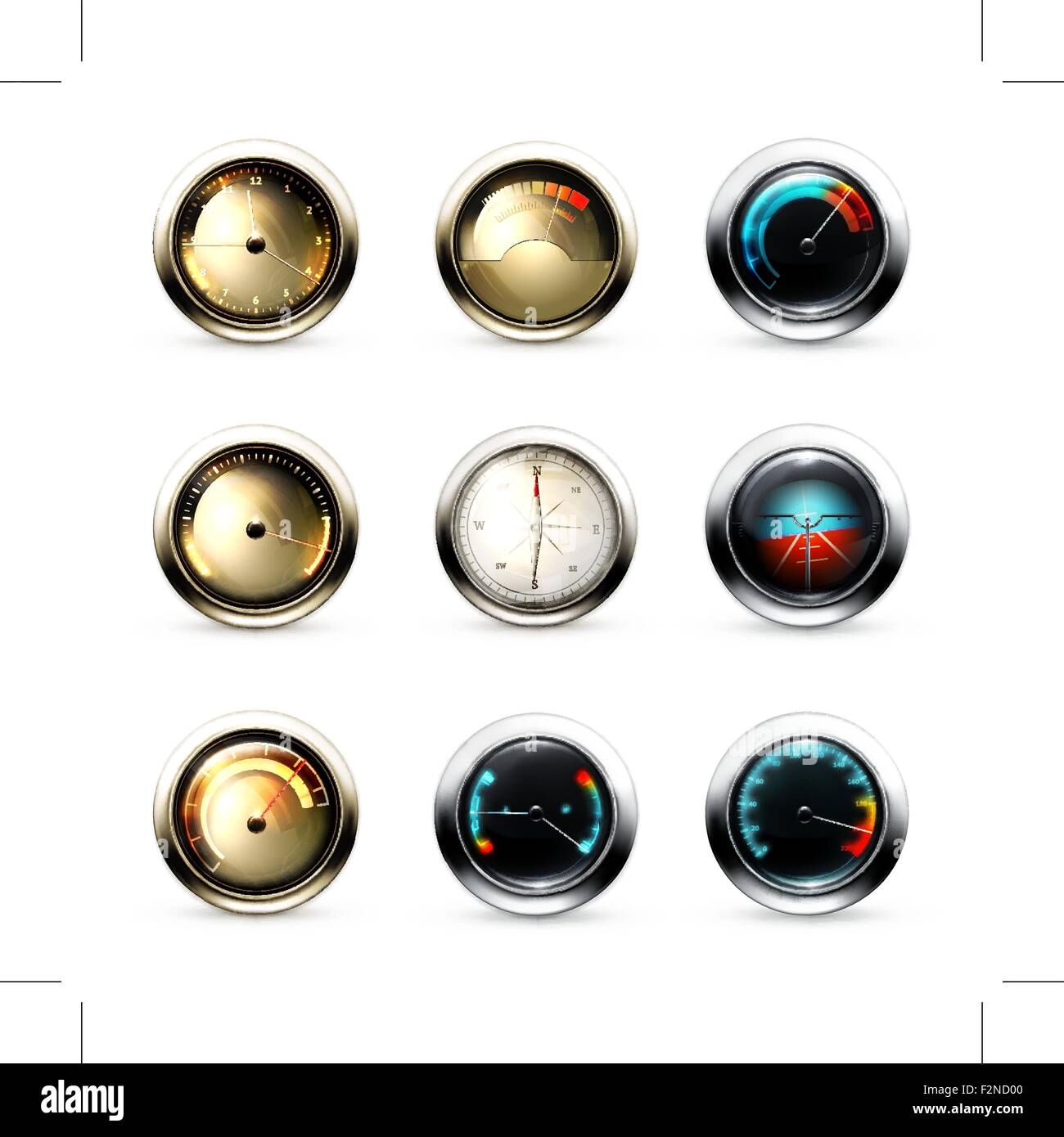 Measuring devices Stock Vector Images - Alamy