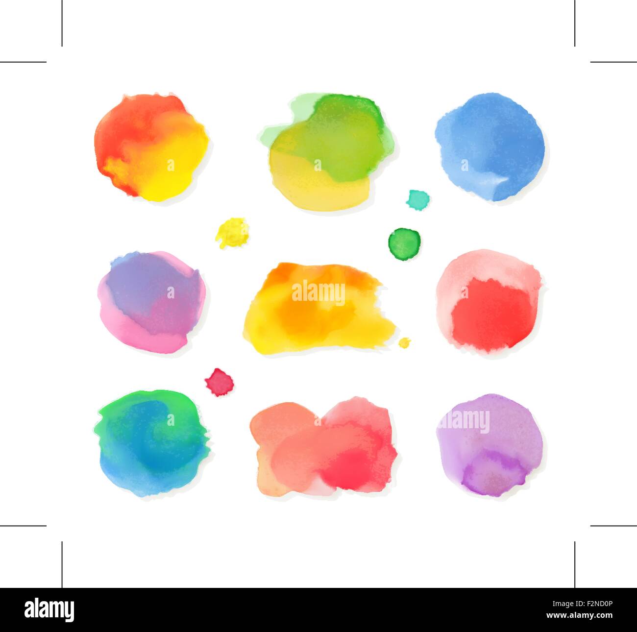 Abstract vector painting brush and colorful paint splash icon Cut Out ...