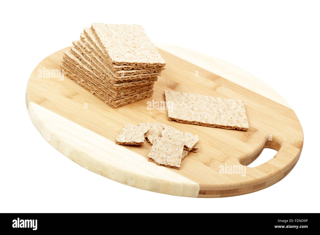 Stack of crispbread Stock Photo - Alamy