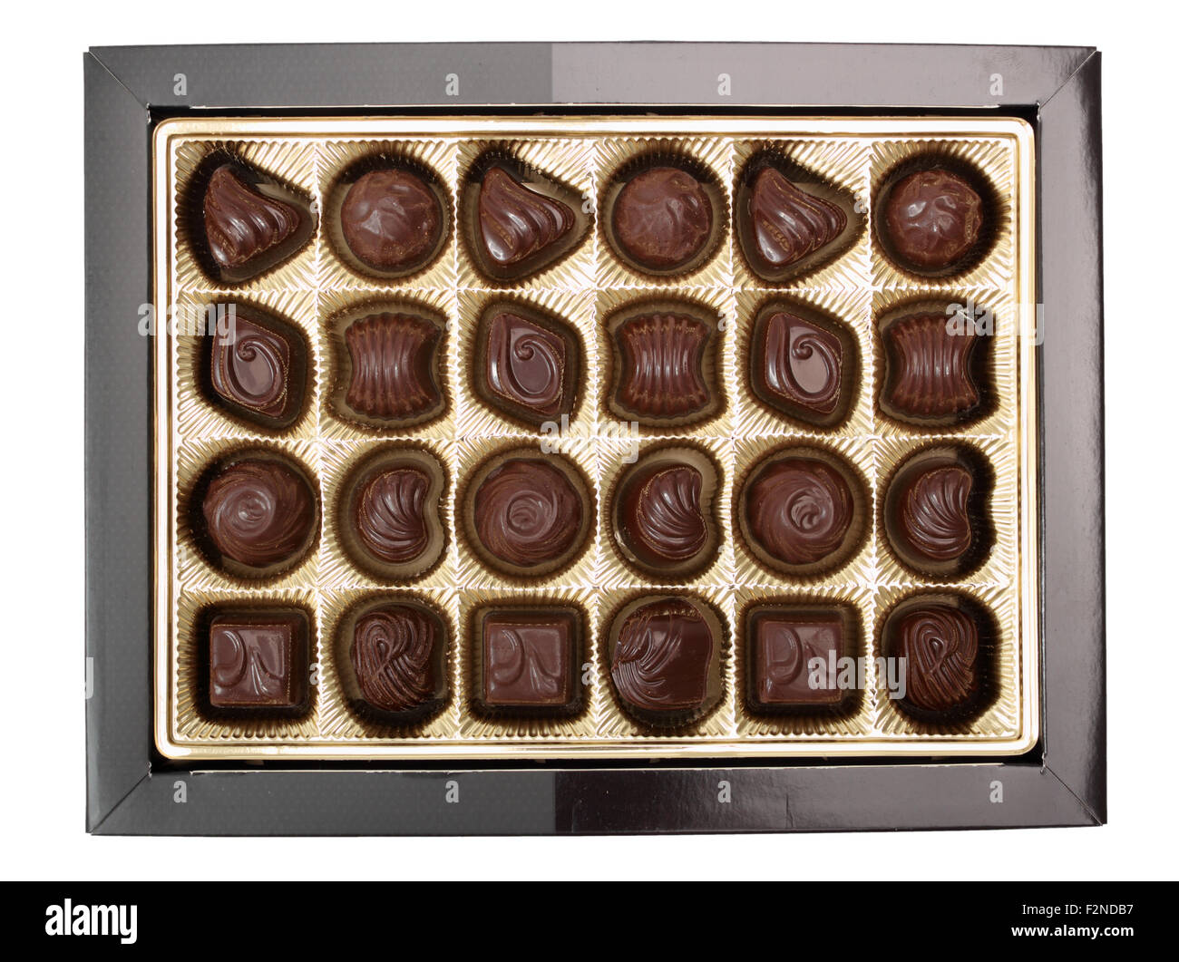 Box of Chocolate Candy Stock Photo - Alamy