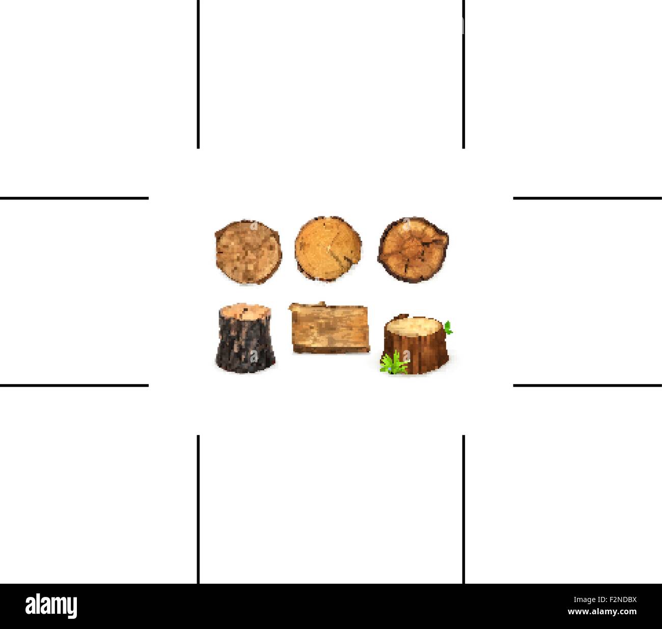 Realistic set wooden sign Stock Vector Images - Alamy