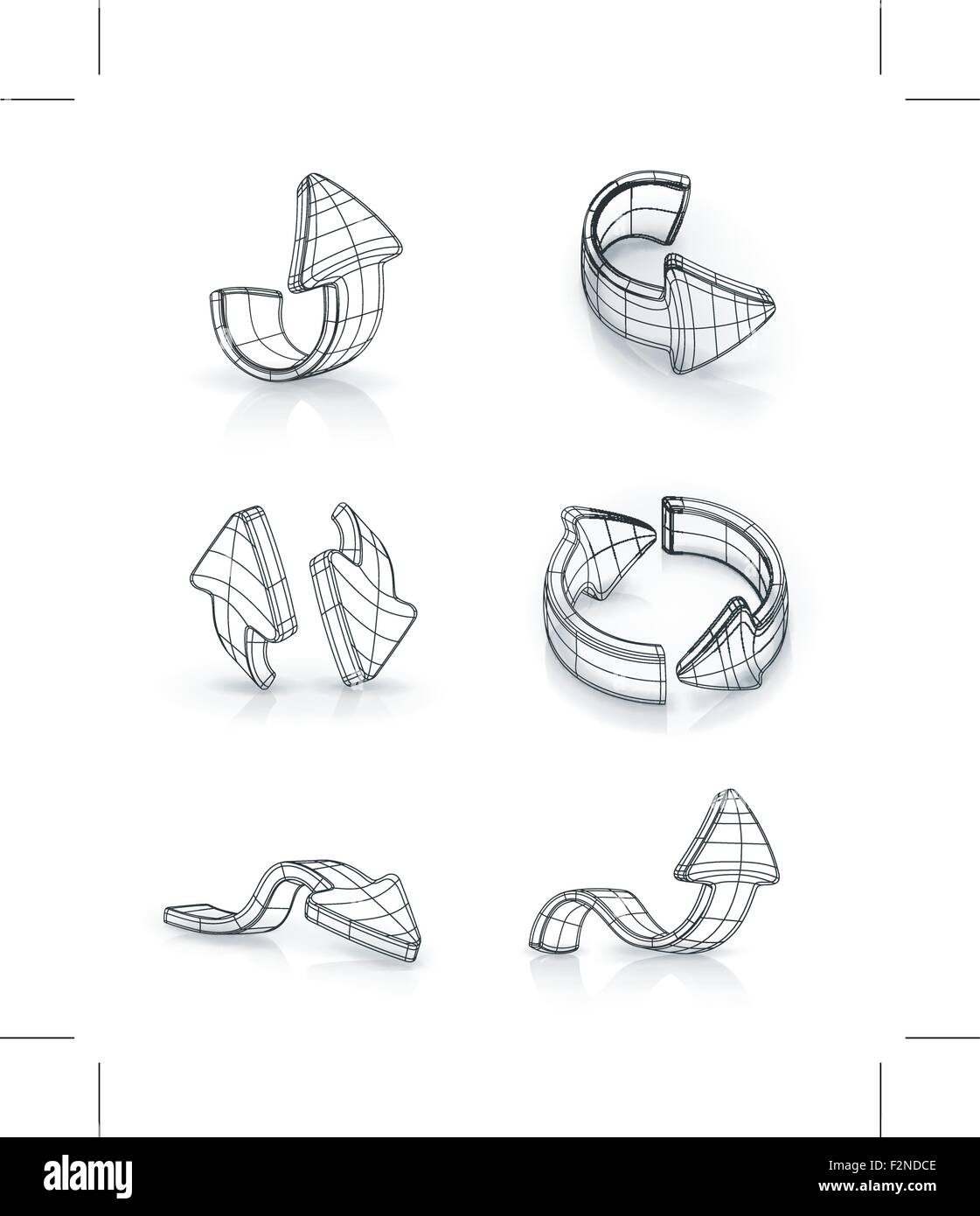 Arrows set, vector drawing Stock Vector Image & Art - Alamy