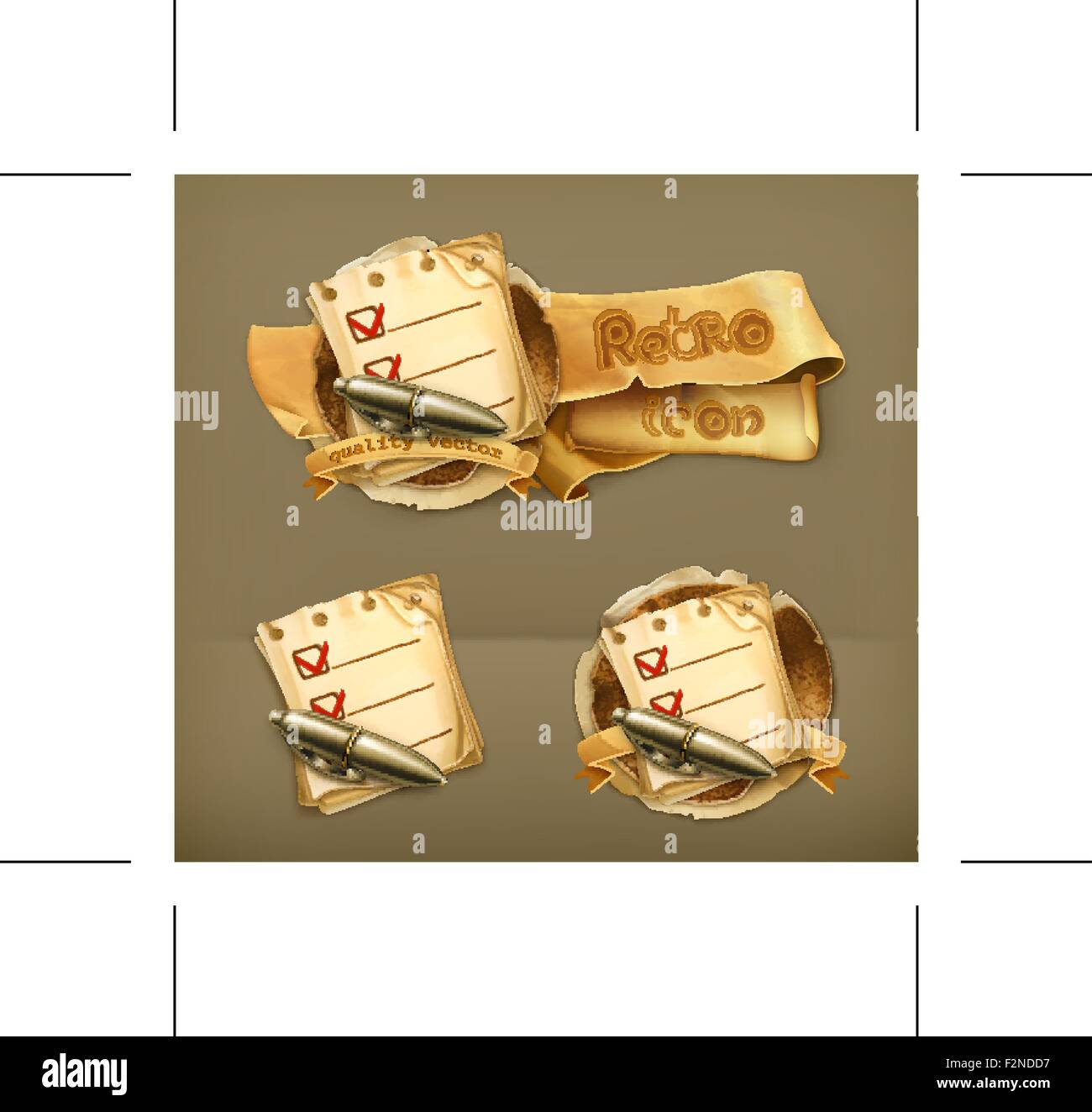 Check list vintage hi-res stock photography and images - Alamy