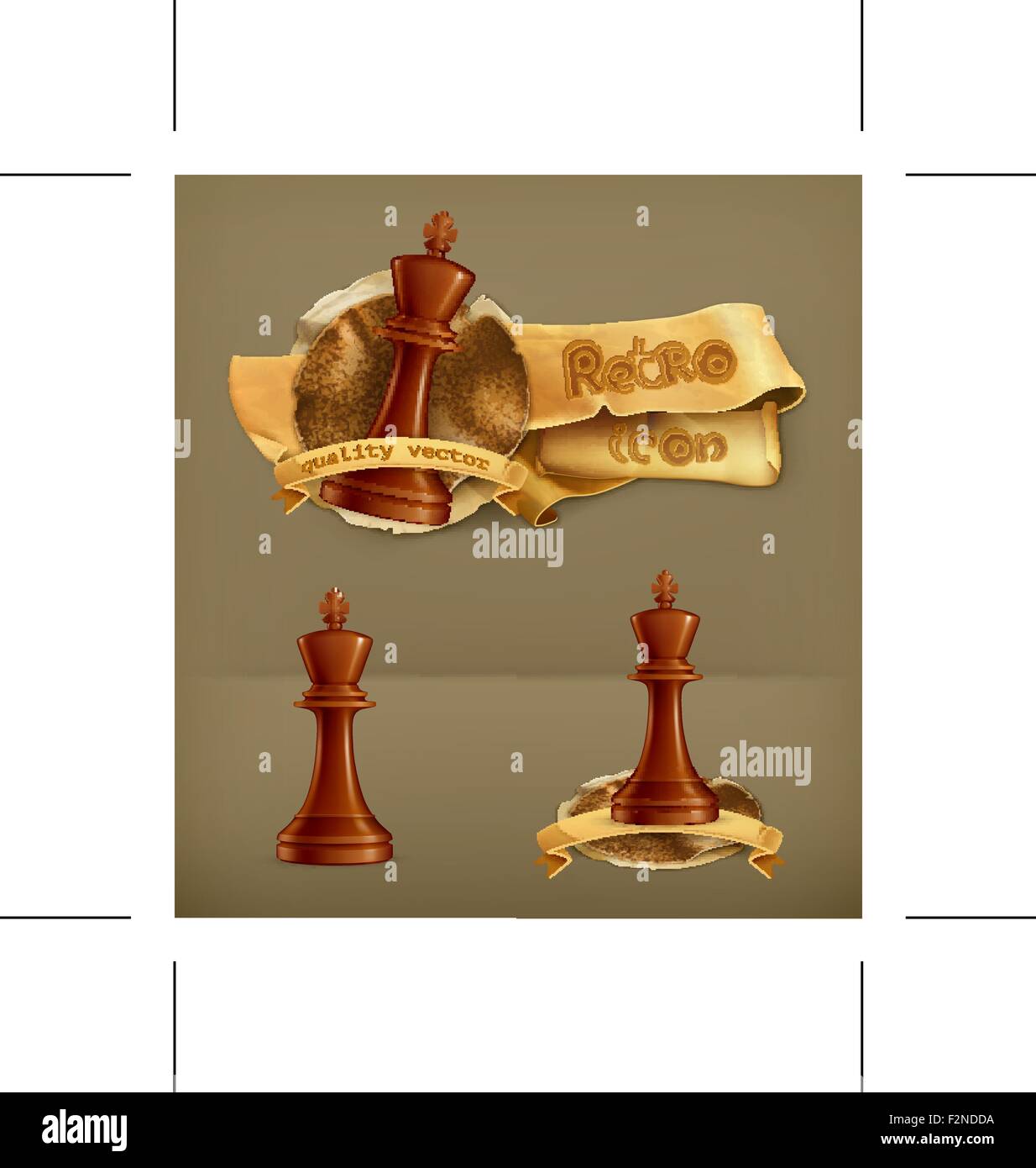Chess King, vector icon Stock Vector Image & Art - Alamy
