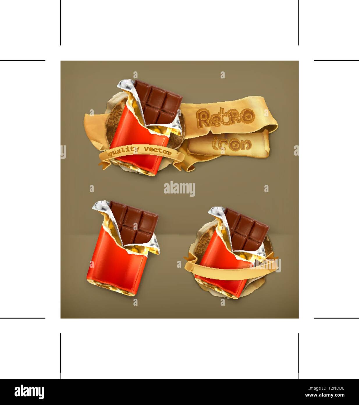 Gold bar wrapper Stock Vector Images - Alamy