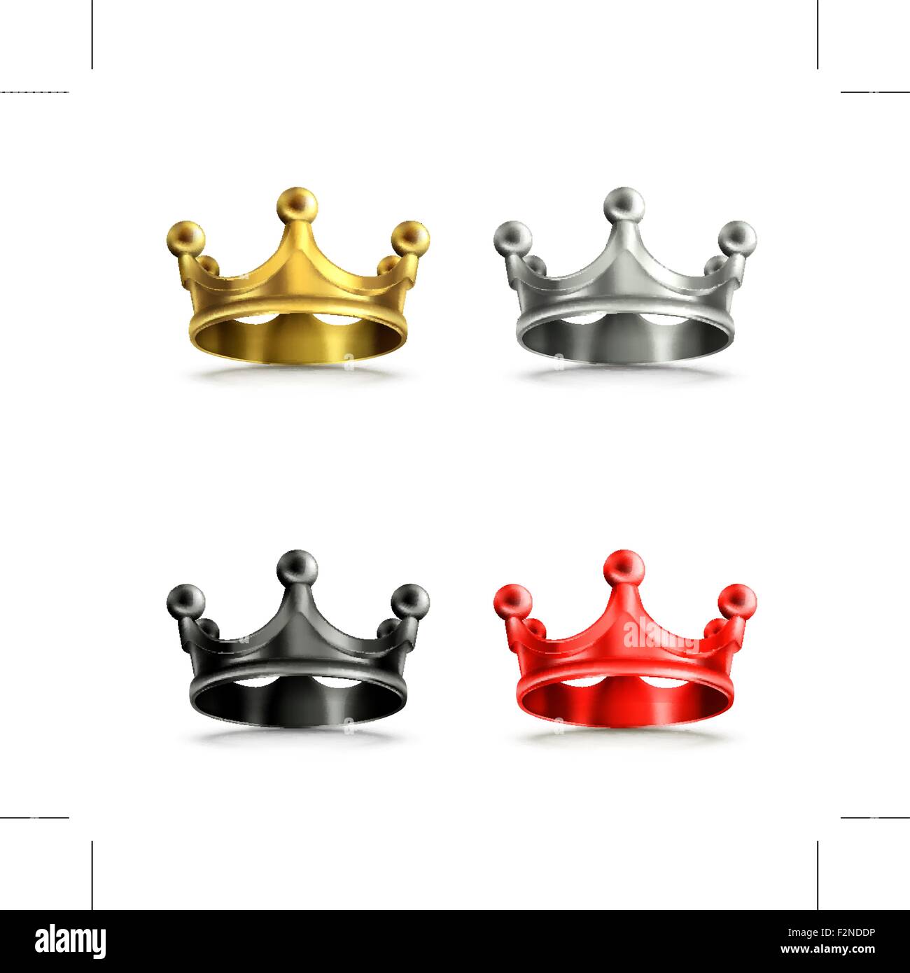 Multicolored crowns vector set Stock Vector Image & Art - Alamy