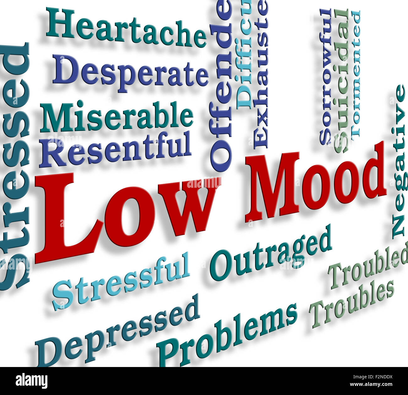 Low Mood Representing Broken Hearted And Inconsolable Stock Photo - Alamy