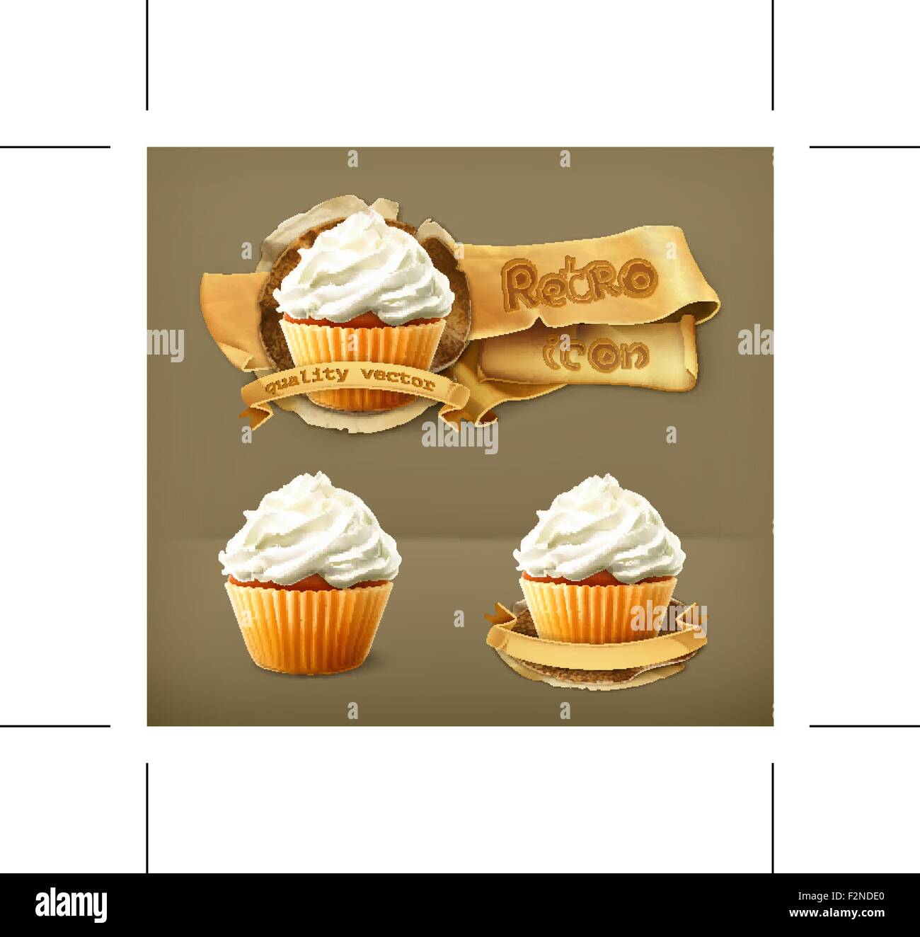 Frosting swirl vector vectors hi-res stock photography and images - Alamy