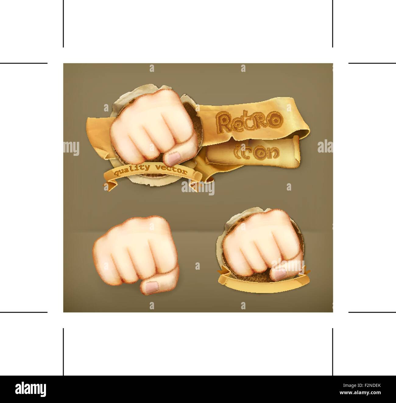 Attack fist Stock Vector Images - Alamy