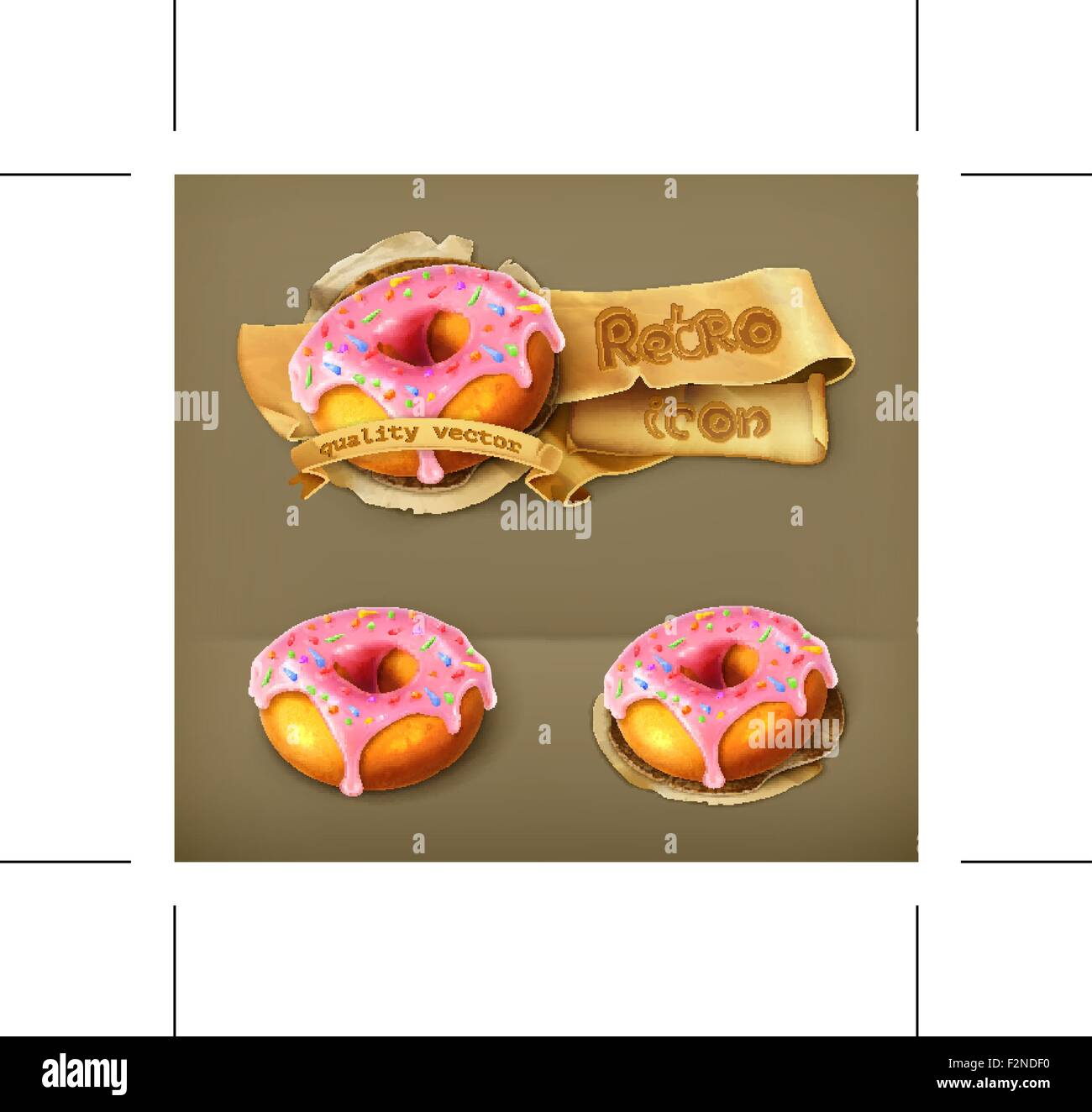 Ring doughnut glaze Stock Vector Images - Alamy