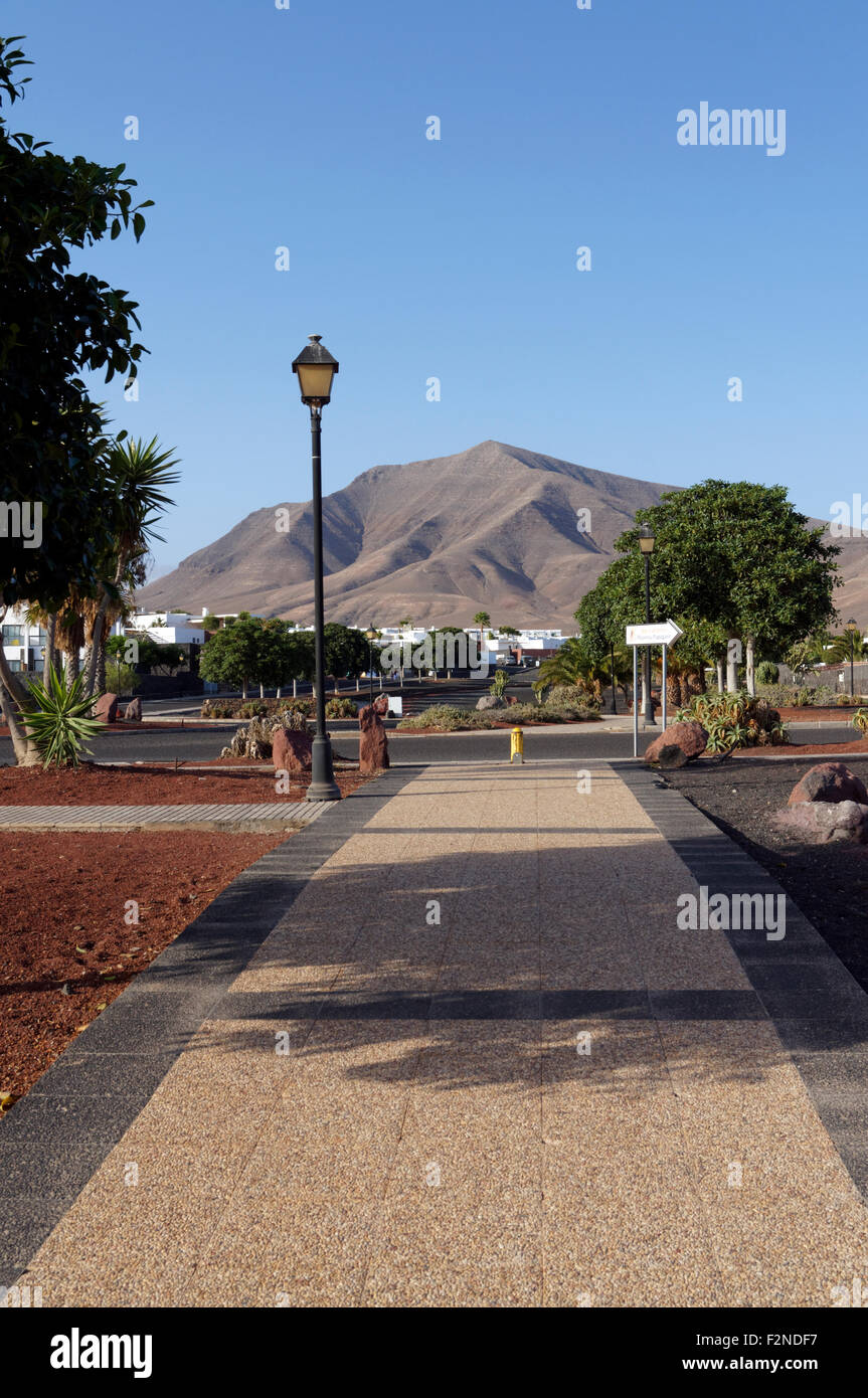 Hacha Grande and the mountains of Femes from Las Coloradas, Playa ...