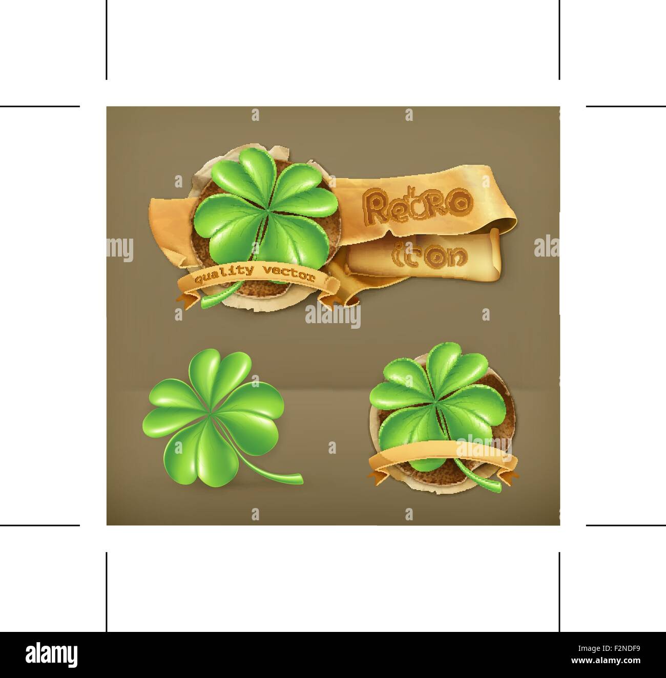 Lucky Clover, vector icon Stock Vector Image & Art - Alamy