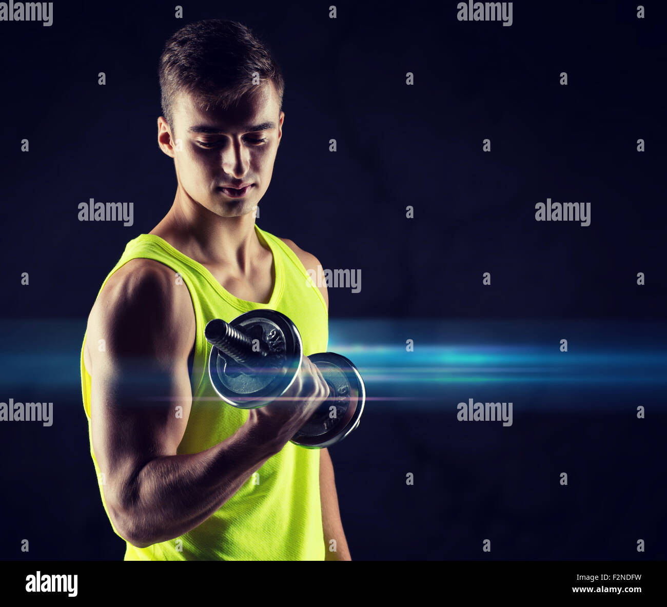 Man flexing biceps arm hi-res stock photography and images - Alamy