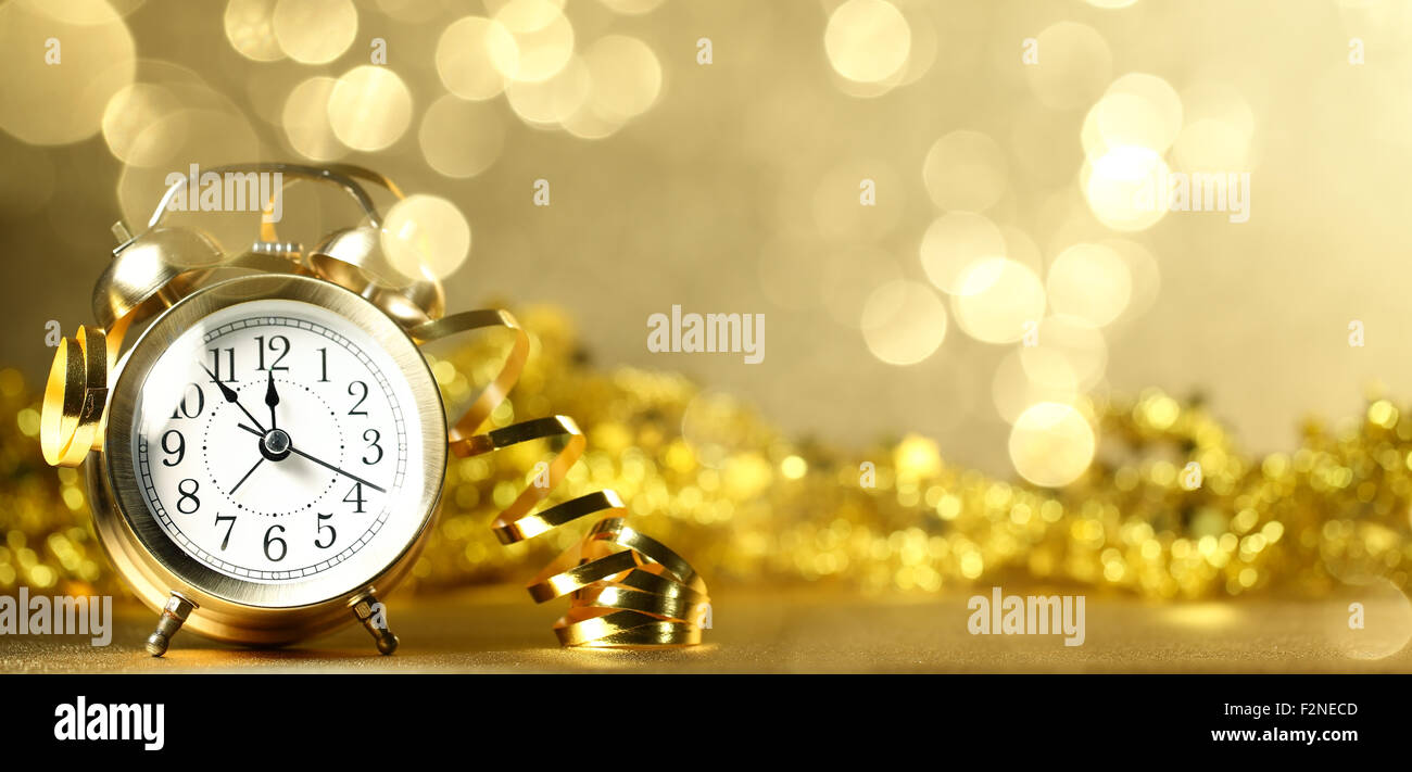 Nearly Twelve O'clock Midnight,New Year Concept Stock Photo - Alamy