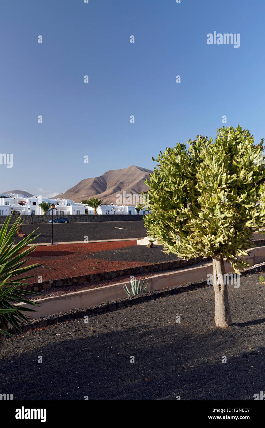 Hacha Grande and the mountains of Femes from Las Coloradas, Playa ...