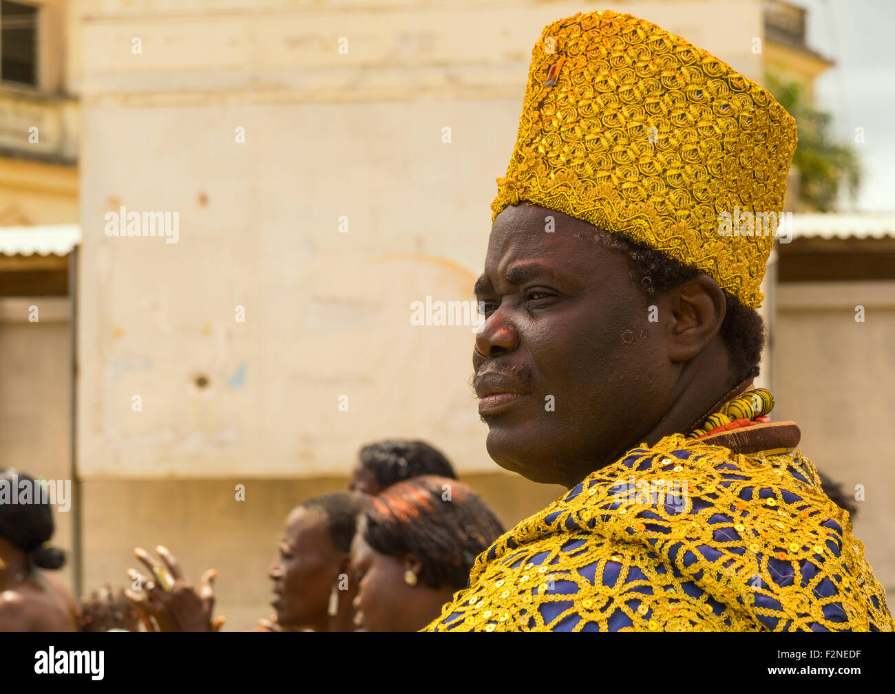 Benin, West Africa, Porto-Novo, porto-novo king toffa ii portrait Stock ...