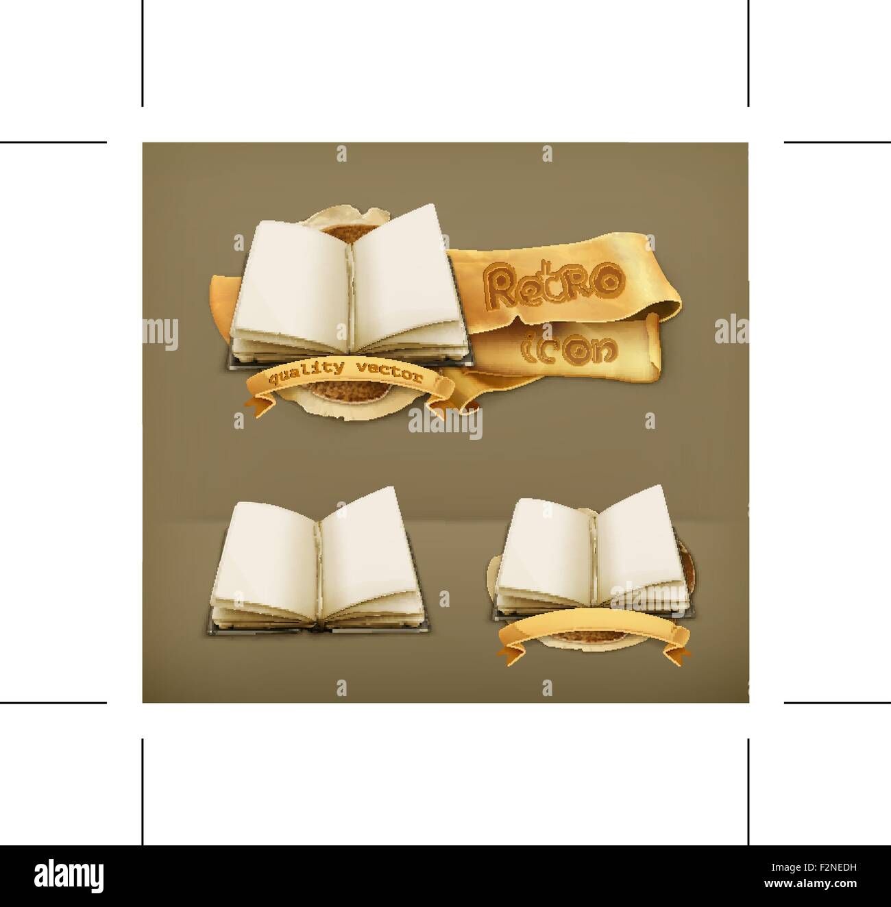 Open book banner web Stock Vector Images - Alamy