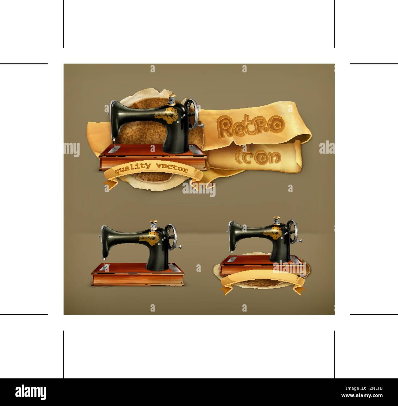 Sewing machine, vector icon Stock Vector Image & Art - Alamy