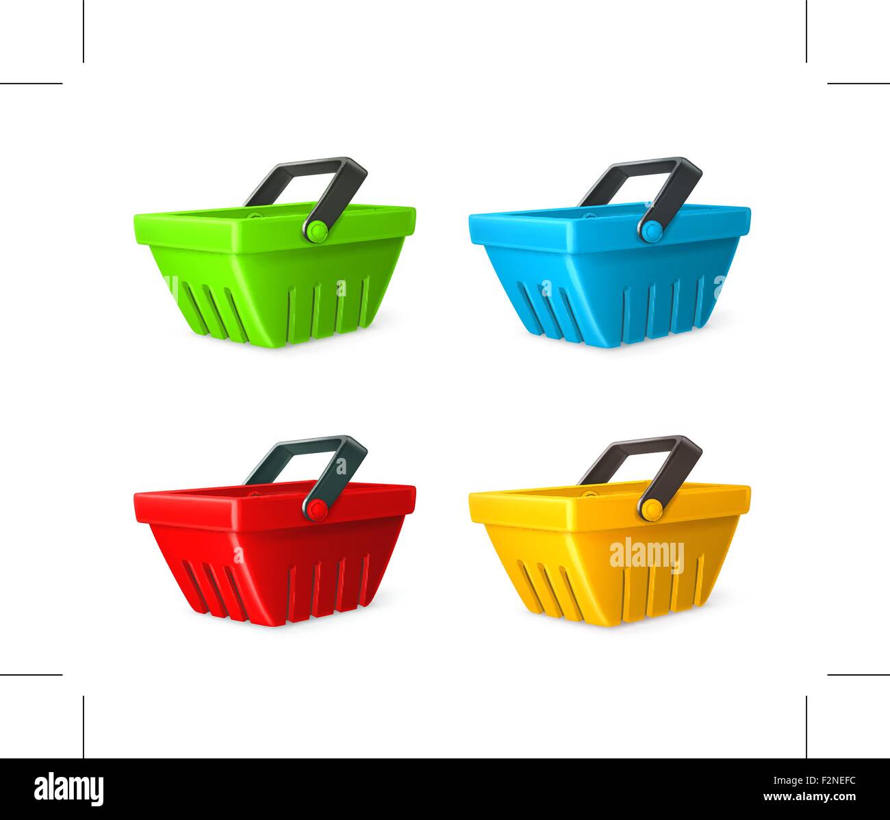 Shopping basket vector icon set Stock Vector Image & Art - Alamy