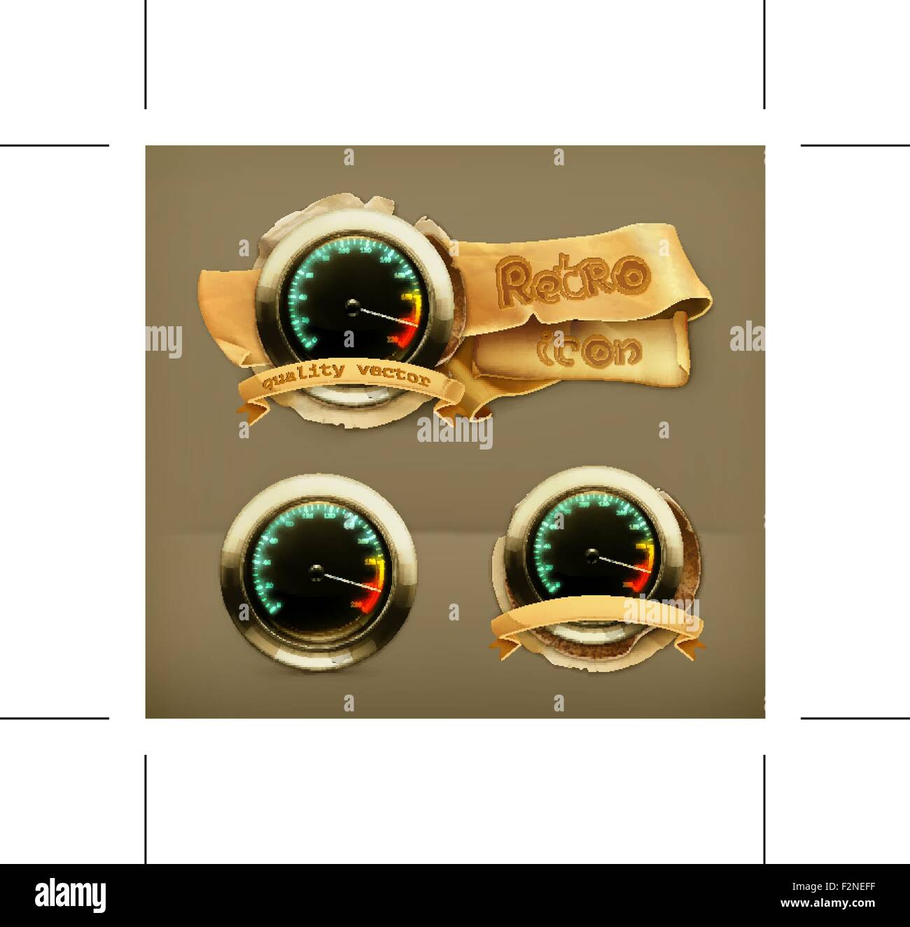Speedometer vector icon Stock Vector Image & Art - Alamy