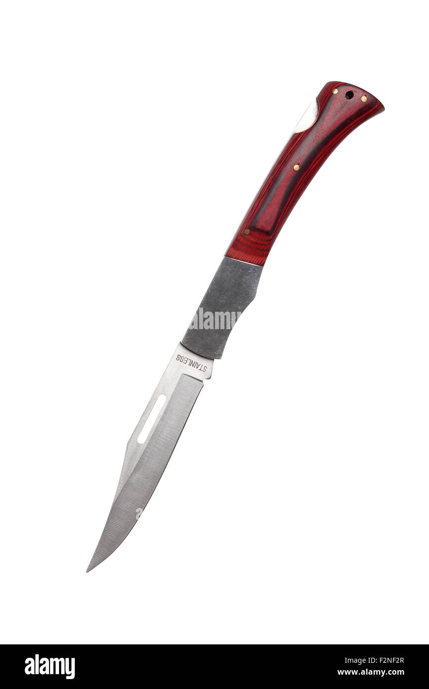 Clasp knife. Isolated with clipping path Stock Photo - Alamy