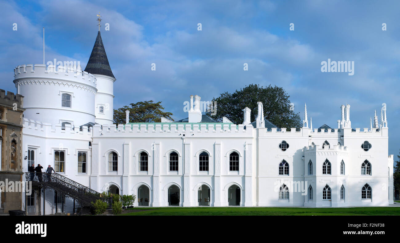 South elevation. Strawberry Hill House, Twickenham, United Kingdom ...