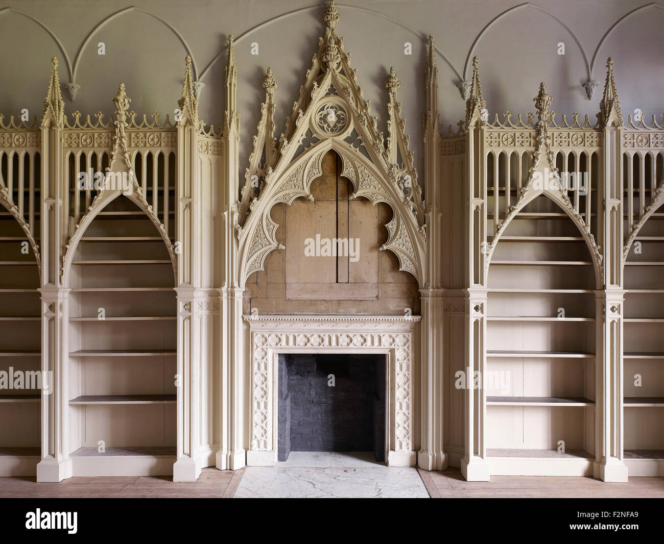 Library. Strawberry Hill House, Twickenham, United Kingdom. Architect ...