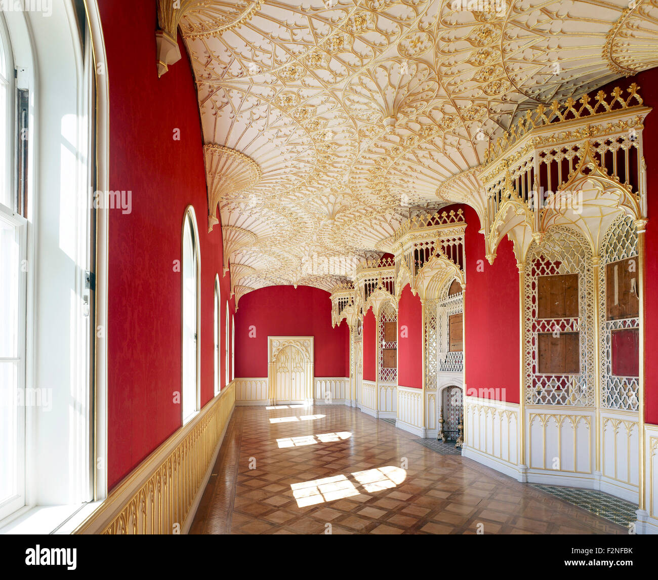 Long gallery. Strawberry Hill House, Twickenham, United Kingdom ...