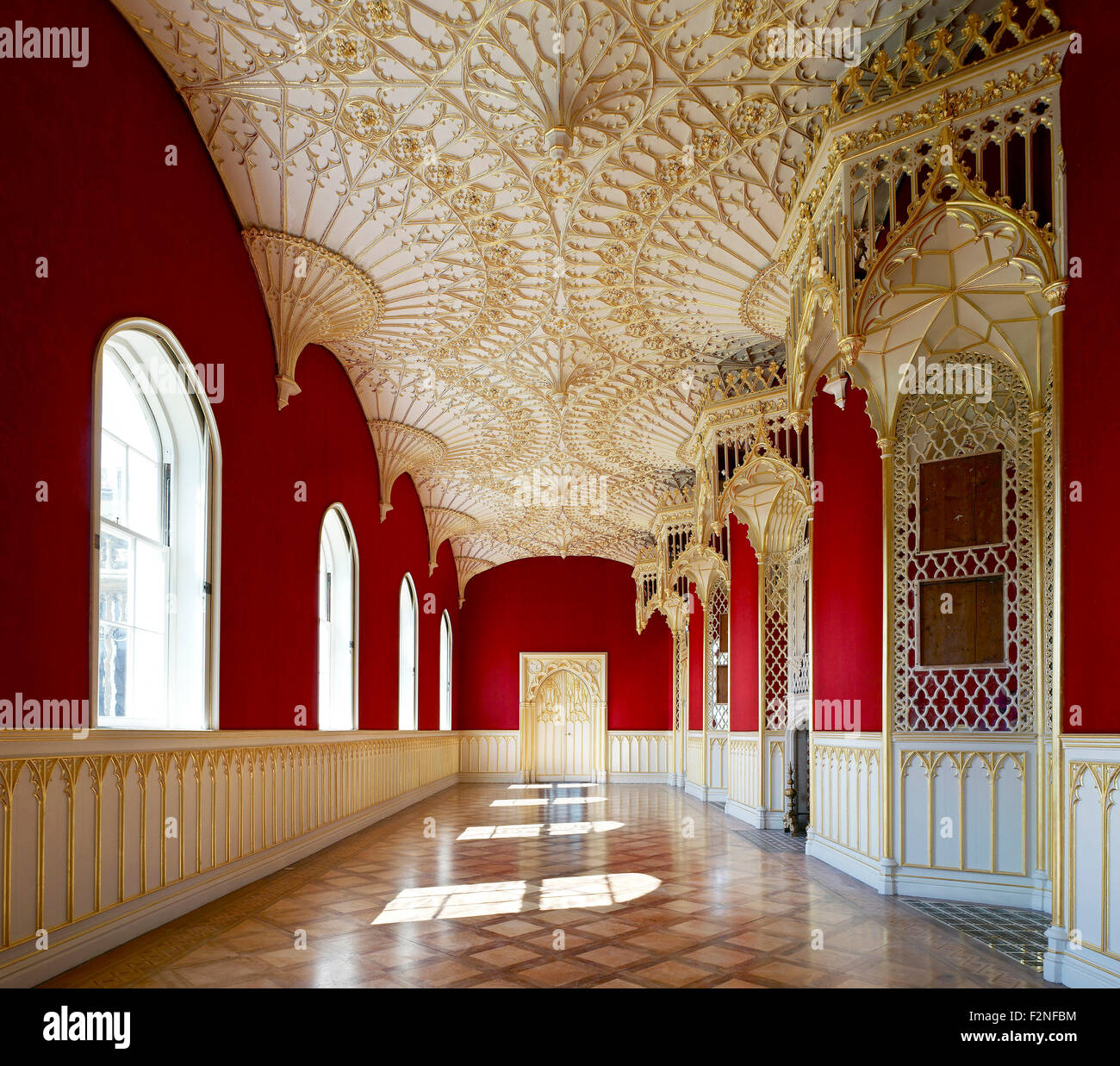 Long gallery. Strawberry Hill House, Twickenham, United Kingdom ...