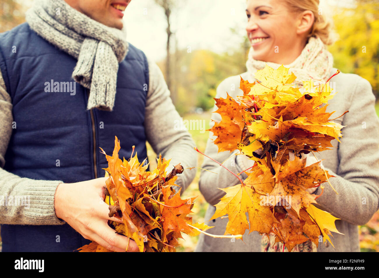 Person holding two leaves hi-res stock photography and images - Alamy