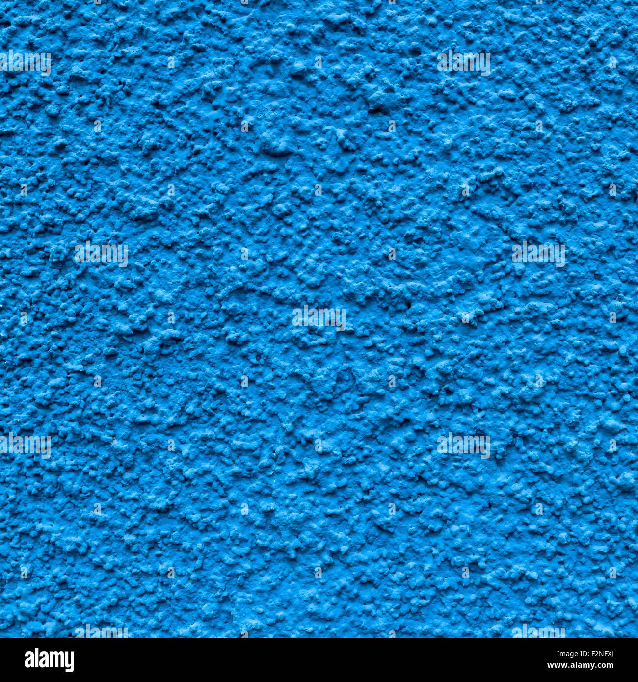 Front view of a wall decorated with blue plaster, coarse Stock Photo ...