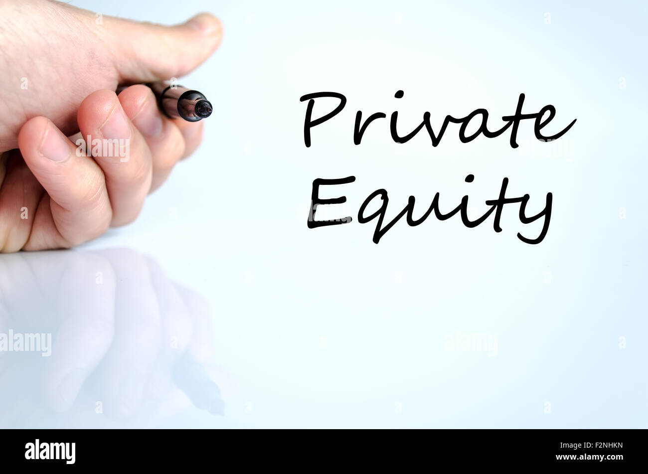 Private equity text concept isolated over white background Stock Photo ...