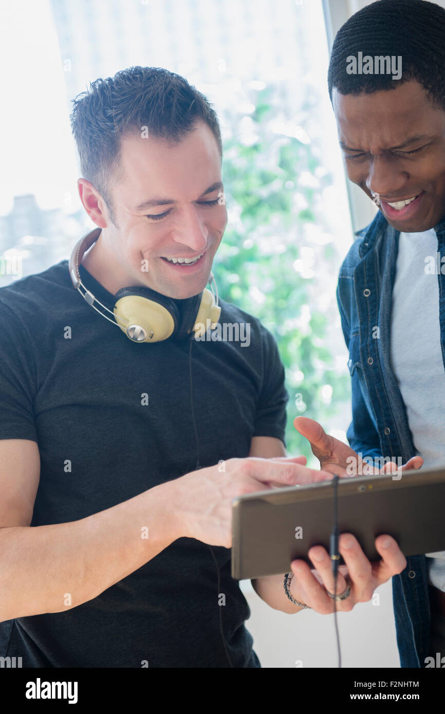 Two men sharing cheerful hi-res stock photography and images - Alamy