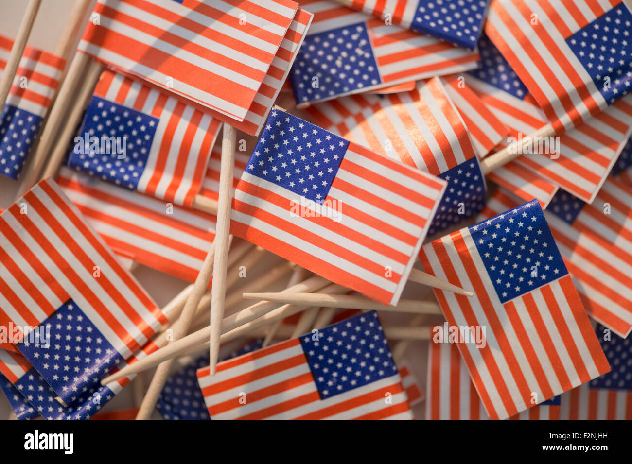 Close up of pile of American flags Stock Photo - Alamy