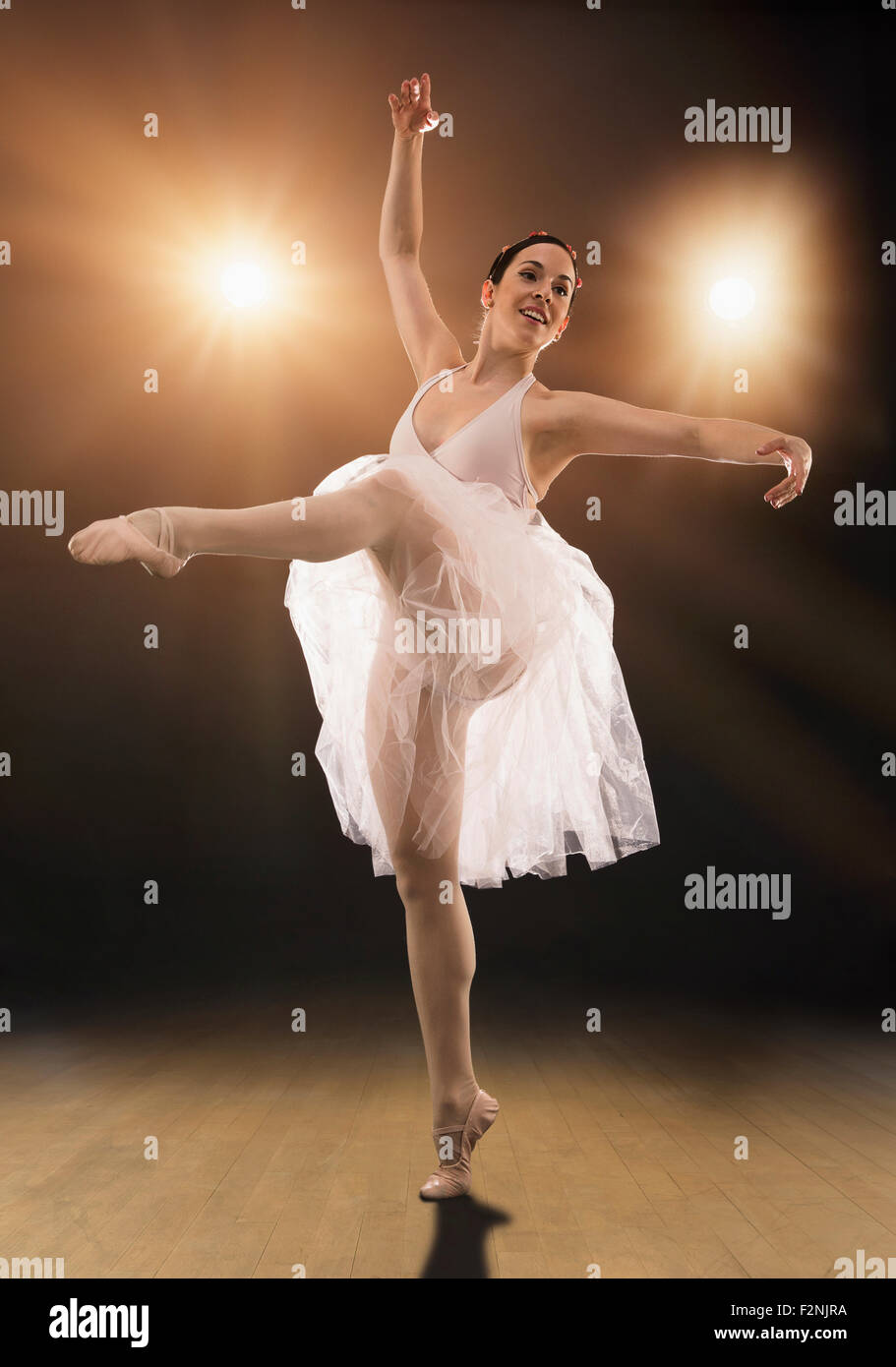 Hispanic ballet dancer performing on stage Stock Photo - Alamy