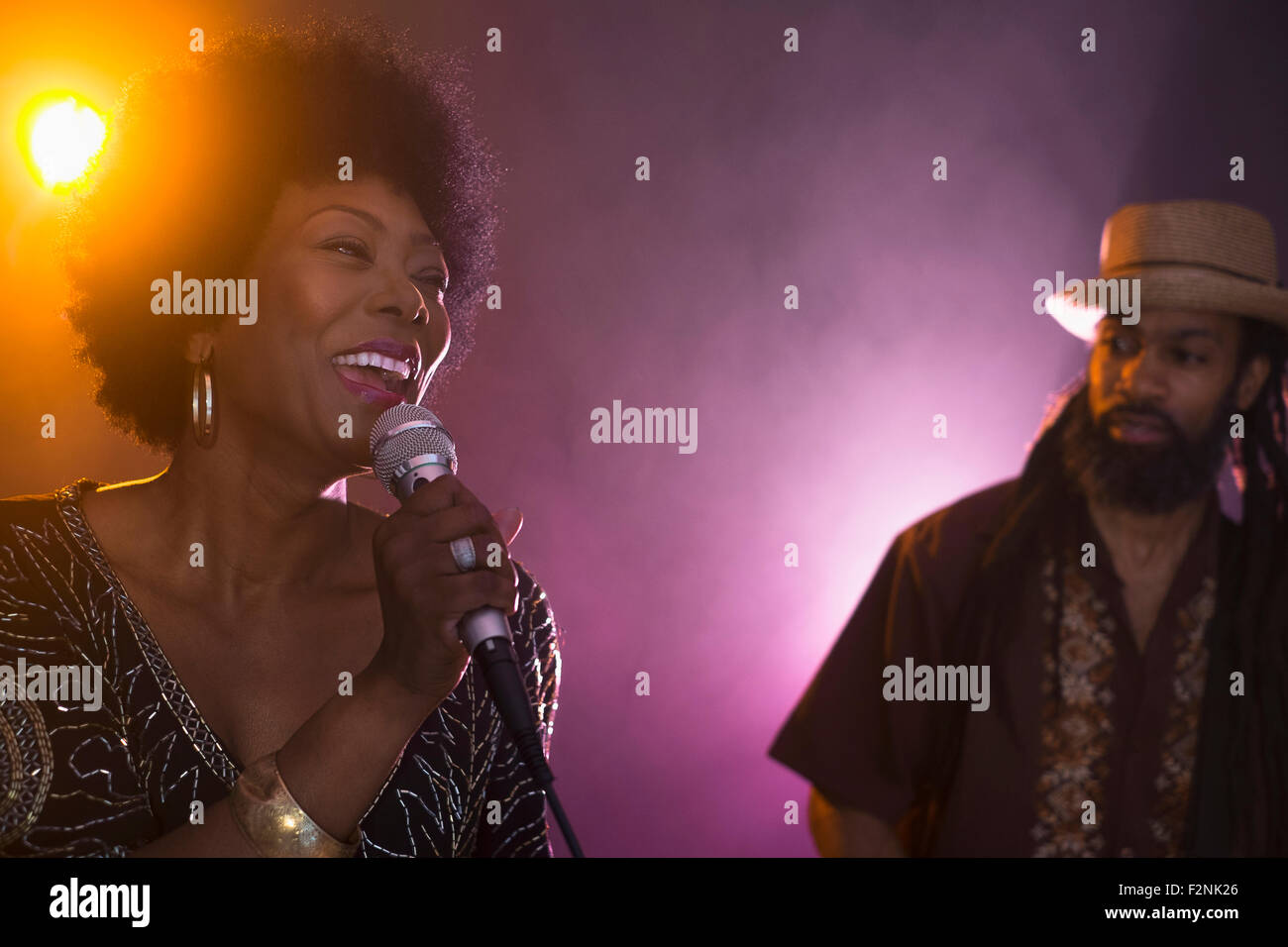 Singer close up on stage hi-res stock photography and images - Alamy
