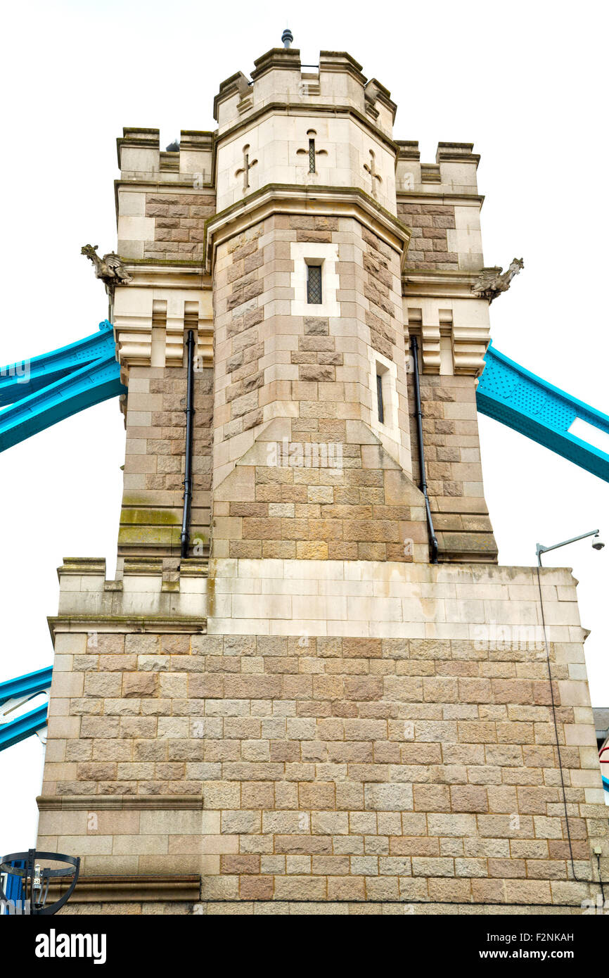london tower in england old bridge and the cloudy sky Stock Photo - Alamy