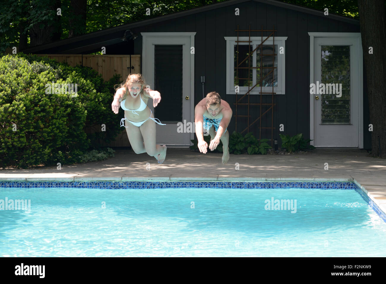 Backyard bikini hi-res stock photography and images - Alamy