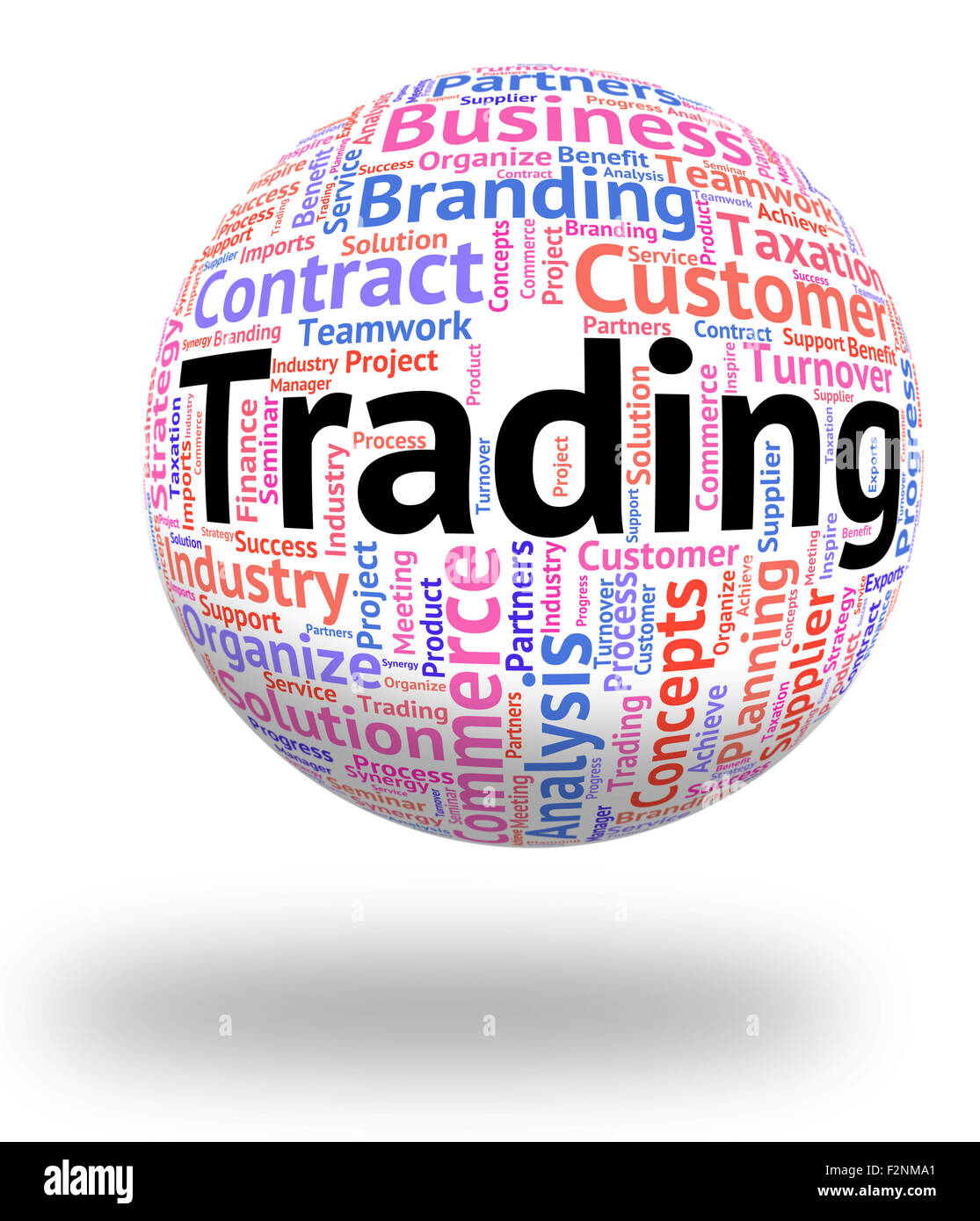Trading Word Showing Exporting Selling And Sell Stock Photo - Alamy