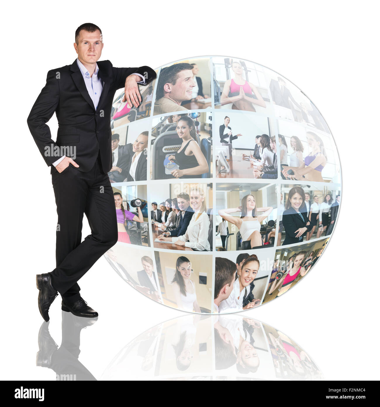 Collage business team work hi-res stock photography and images - Alamy