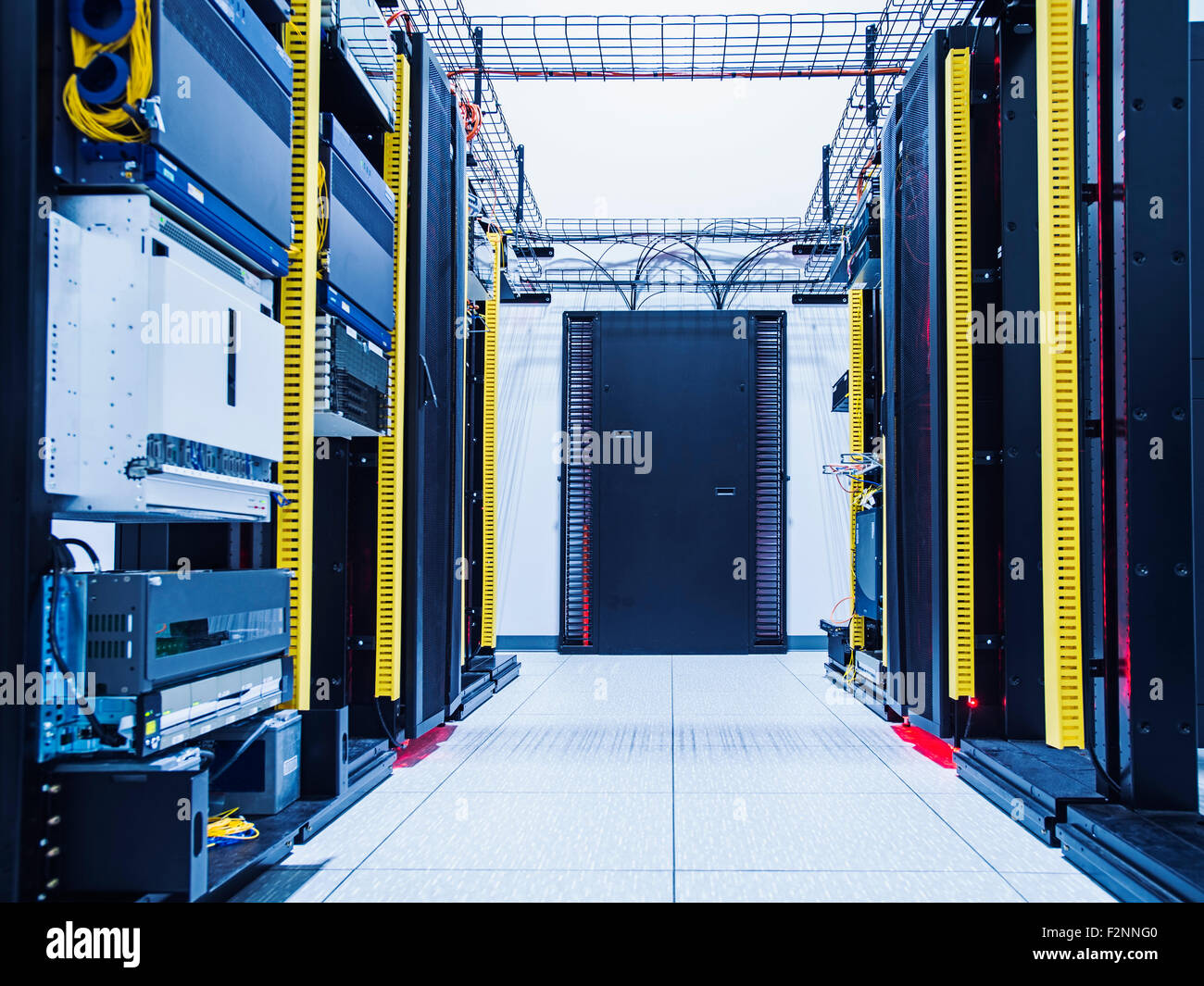 Technology in server room Stock Photo - Alamy