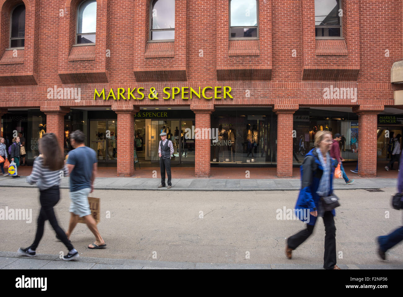 Marks & Spencer Store in Exeter City Centre UK Stock Photo - Alamy