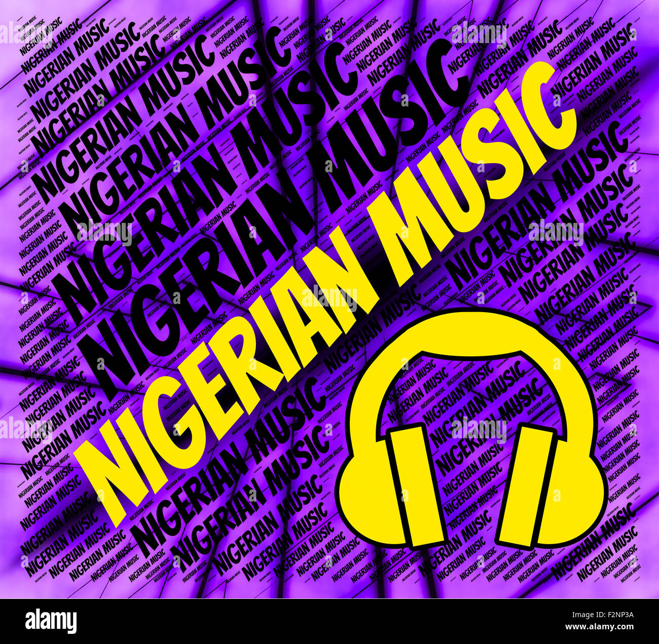 Nigerian Music Indicating Sound Track And Audio Stock Photo - Alamy