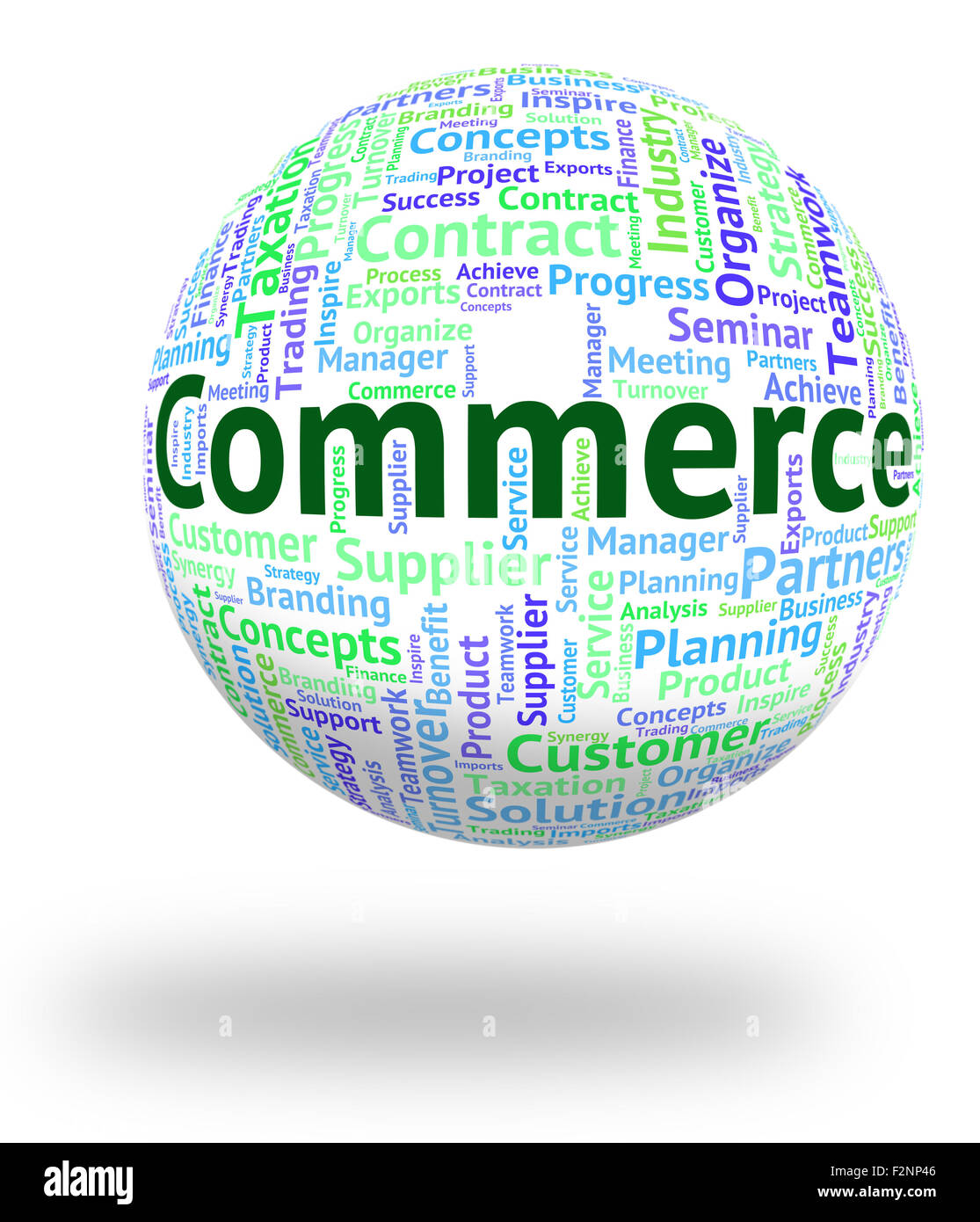 Commerce Word Indicating Business Wordclouds And Ecommerce Stock Photo ...