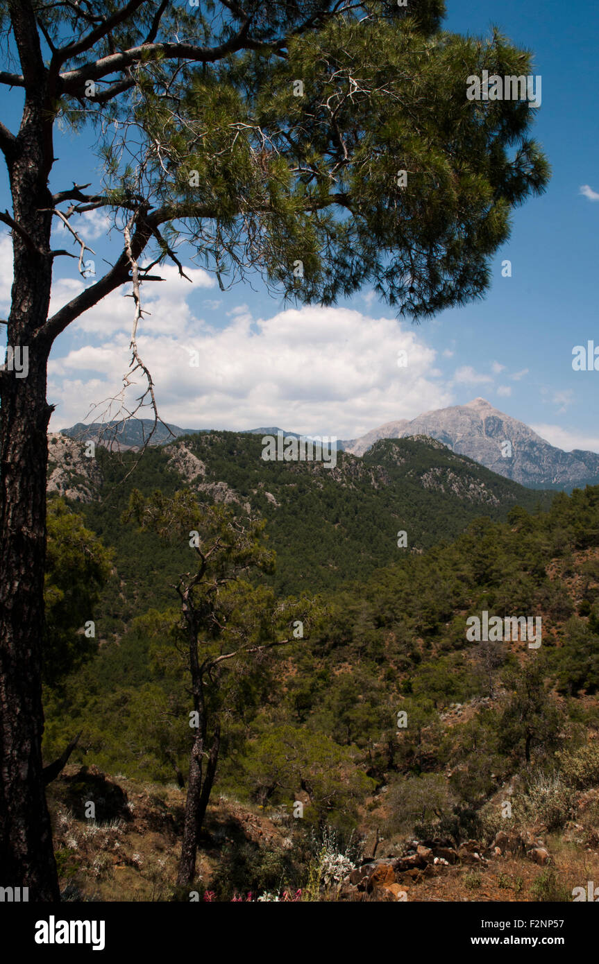 Tahtali Dagi or Lycian Olympus is the highest and most impressive ...