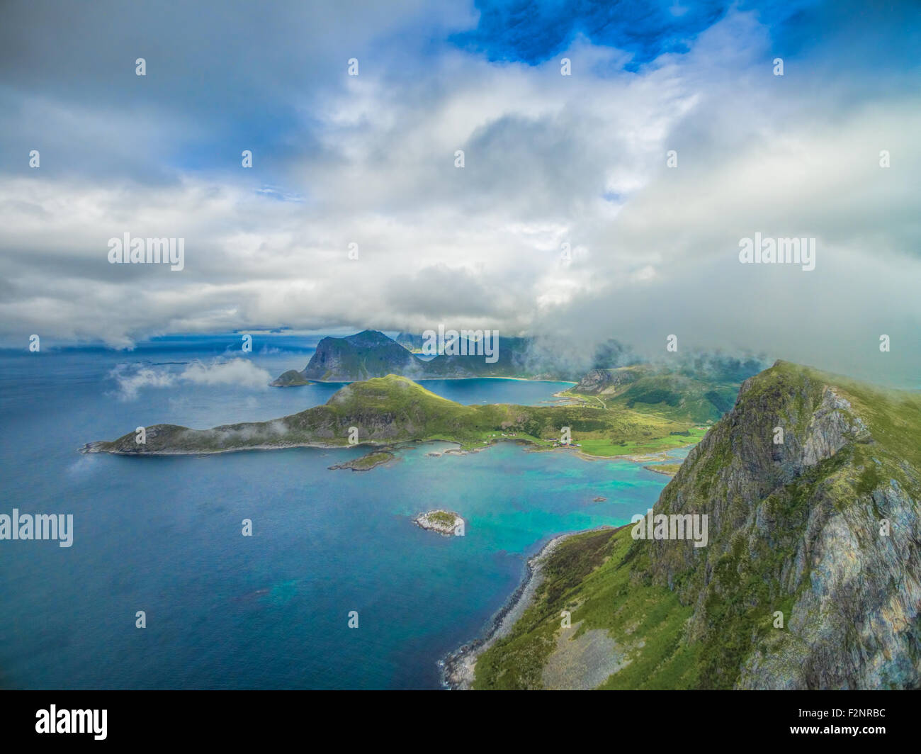 Aerial view islands scattered hi-res stock photography and images - Alamy