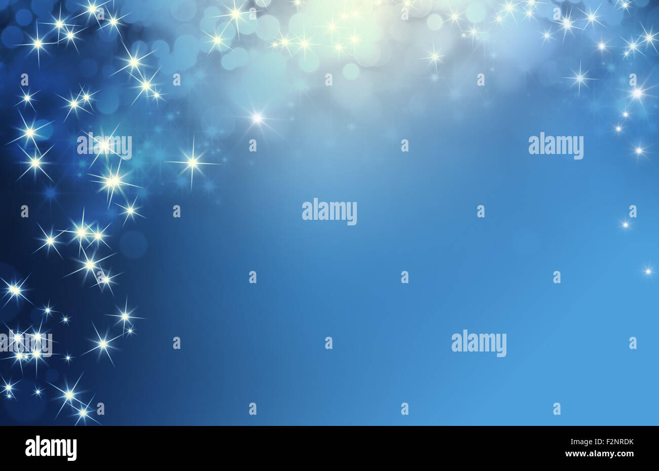 Shiny blue background with starlight raining down Stock Photo - Alamy