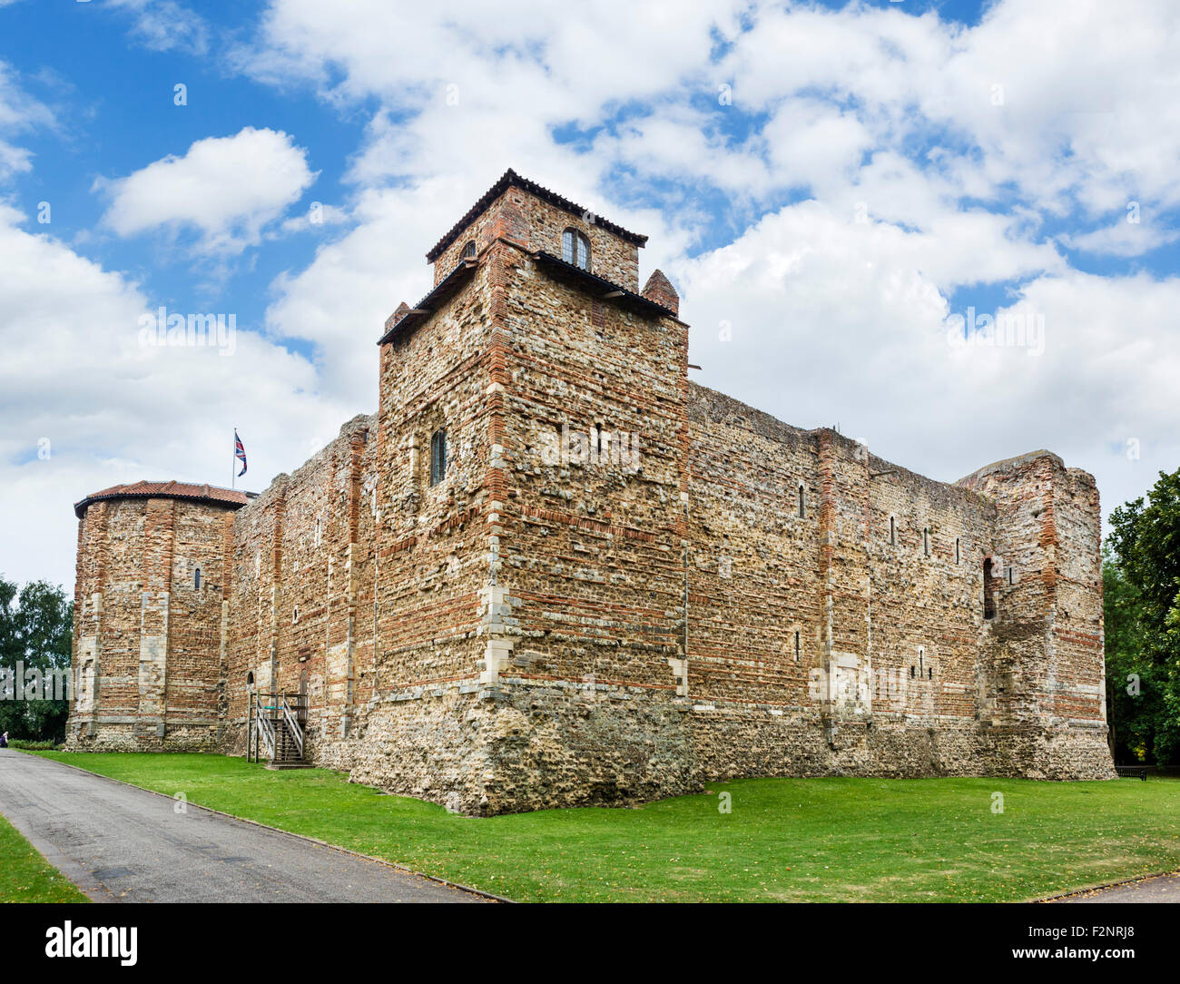 The rear of Colchester Castle, Colchester, Essex, England, UK Stock ...